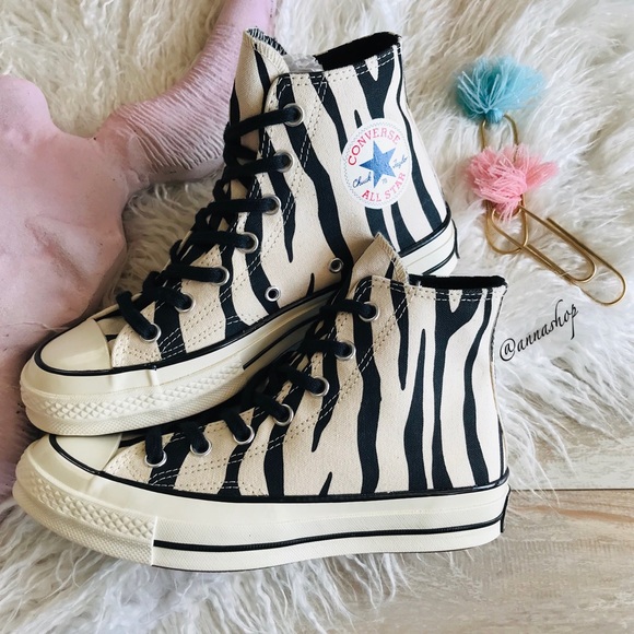 Converse | Shoes | Nwt Converse Chuck Tailor 7 Hi Zebra | Poshmark